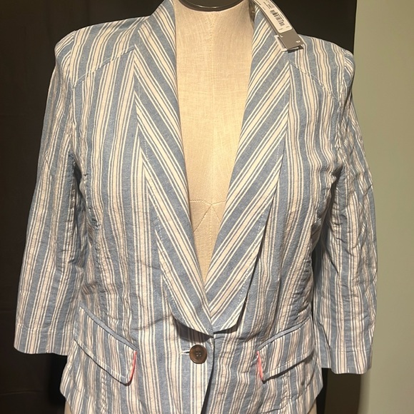 jcpenney | Jackets & Coats | Linen Denim Look Blazer Jcpenney | Poshmark